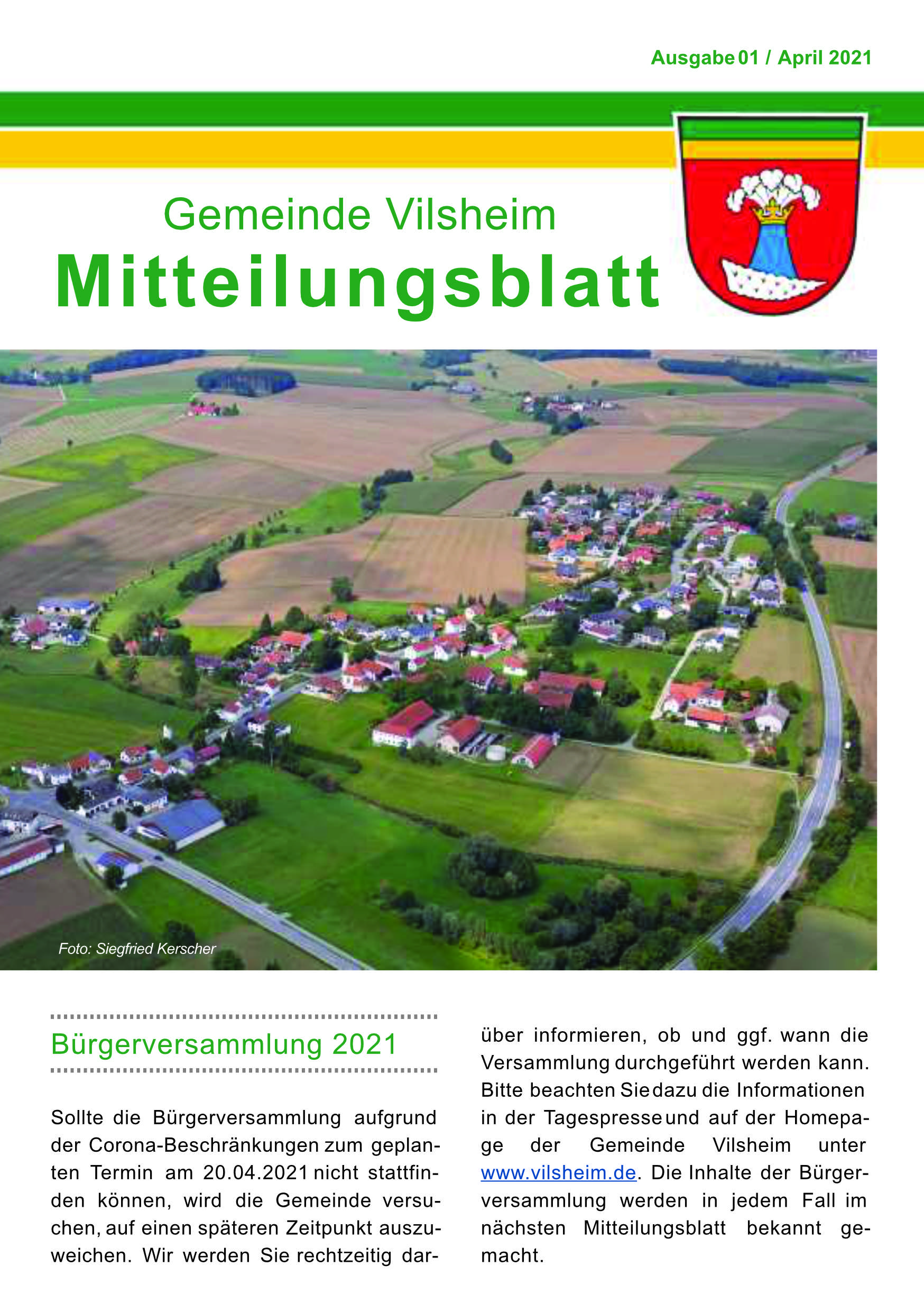 Startseite - Gemeinde Vilsheim