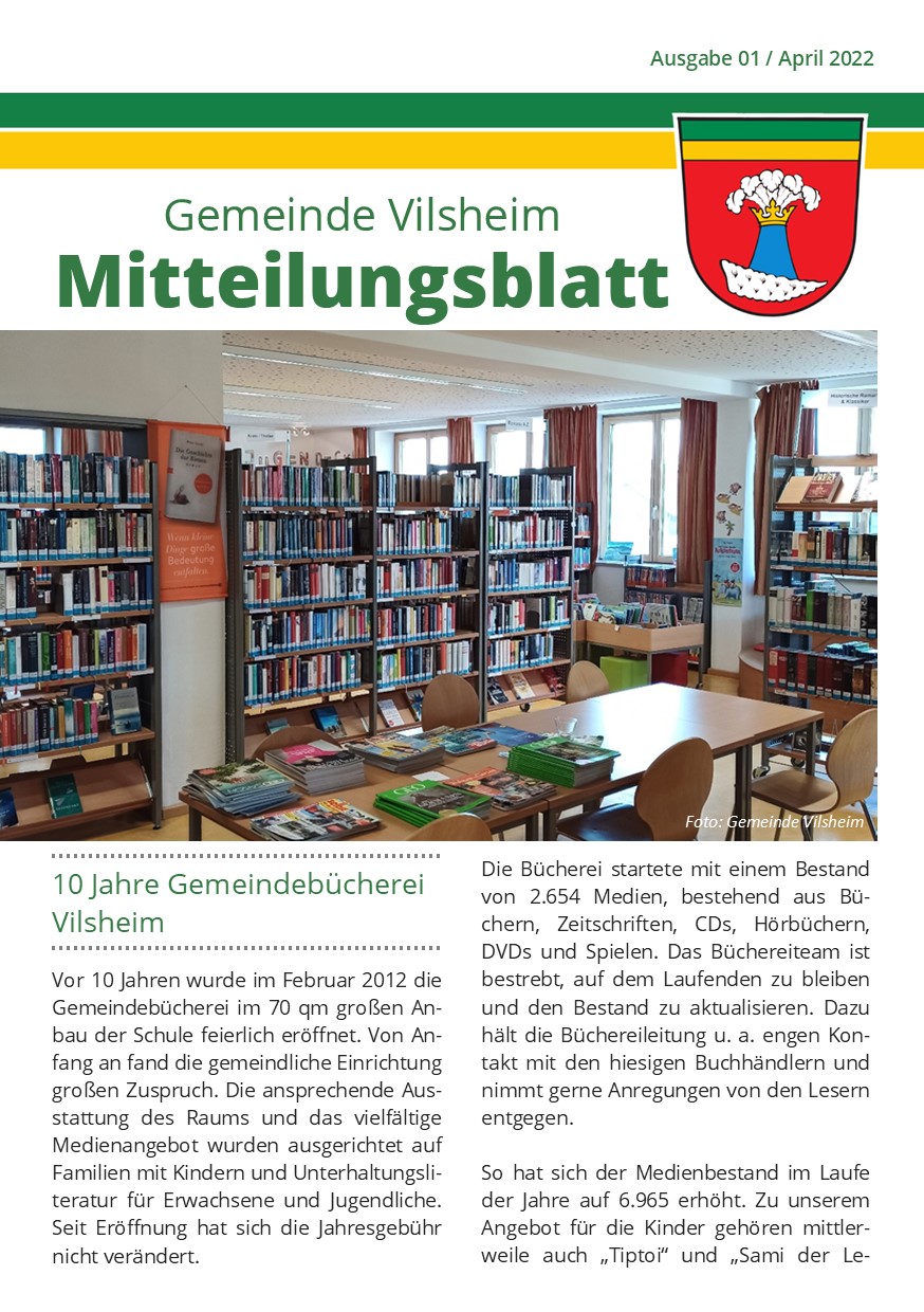 Startseite - Gemeinde Vilsheim